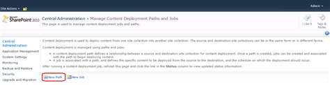 Sharepoint Blog Configure Content Deployment In Sharepoint 2010