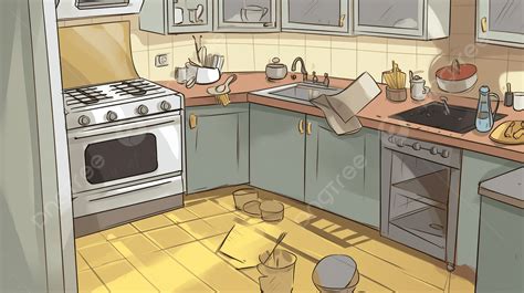 Dirty Kitchen Drawing