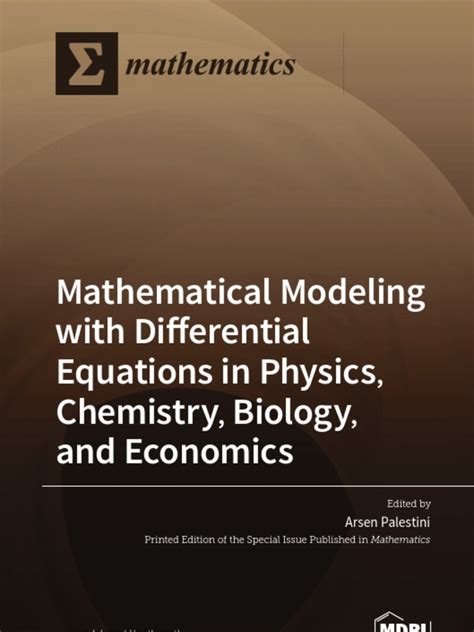 Mathematical Modeling With Differential Equations In Physics Chemistry