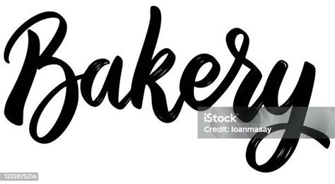 베이커리 흰색 배경에 문구를 레터링합니다 포스터 카드 배너 기호에 대한 디자인 요소 벡터 일러스트레이션 0명에 대한 스톡 벡터 아트 및 기타 이미지 Istock