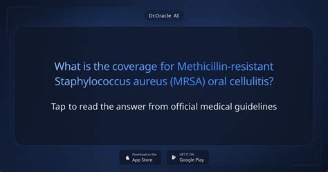 What Is The Coverage For Methicillin Resistant Staphylococcus Aureus