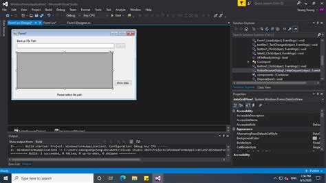 C How To Show The Csv Data In Datagridviewwindows Tool When Button2 Is Clicked Stack Overflow