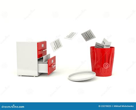 Removing Files From Archive Cabinet Royalty Free Stock Image
