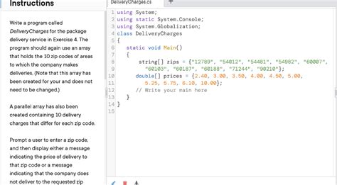 Solved Prompt A User To Enter A Zip Code And Then Display Chegg Com