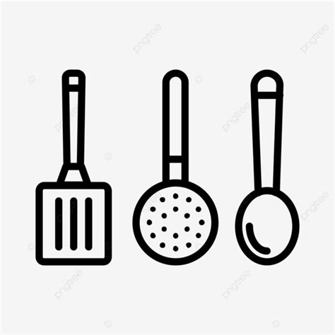 주방 도구 라인 아이콘 벡터 요리 주방 주방용품 Png 일러스트 및 벡터 에 대한 무료 다운로드 Pngtree