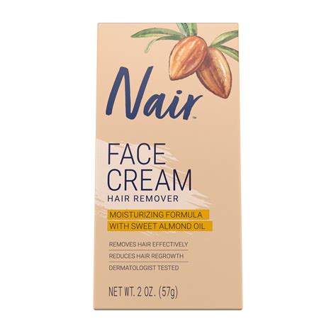 Nair Moisturizing Facial Hair Removal Cream With Sweet Almond Oil 1