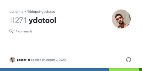 ydotool · issue 271 · bulletmark libinput gestures · github