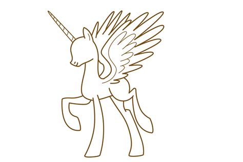 Mlp Queen Alicorn Wings Up Base By Mylove4ponies On Deviantart