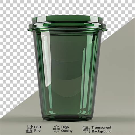 투명한 배경에 고립 된 플라스틱 커피 컵 모 프리미엄 Ai 생성 Psd