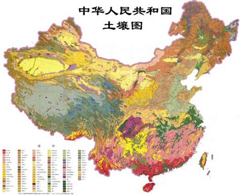 中国土壤类型分布图 百度知道