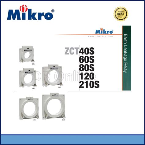 Mikro Zct Zero Phase Current Transformer Zct 60s 80s 120s Shopee Malaysia