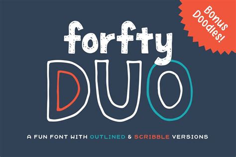 Шрифт Forfty Duo скачать и установить на Web сайт