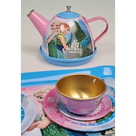 خرید اسباب بازی ست چای خوری فلزی طرح آنا و السا با کیفیت در پیکوتویز