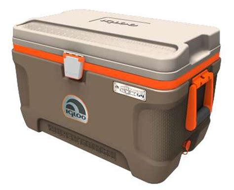 Igloo Super Tough Stx Sportsman 54 Quart Cooler Browntanorange