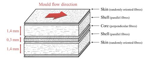 Core Shell Skin Structure In The Thickness Of The Specimen Download Scientific Diagram