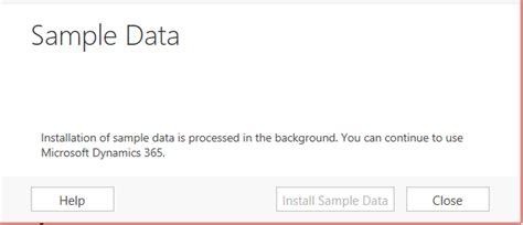 Installing Sample Data In Dynamics 365 Carl De Souza