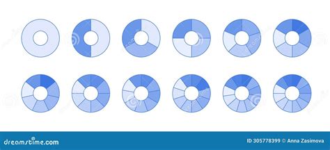Segment Slice Line Art Pie Chart Icon Wheel Round Diagram Part