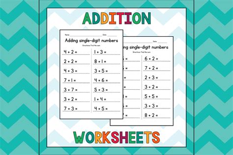 Adding Two Single Digit Numbers Graphic By Atlasart · Creative Fabrica