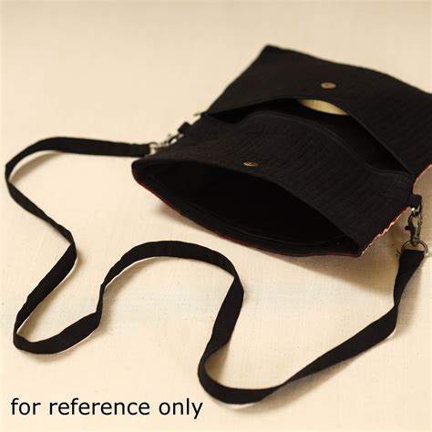 Black Kutch Ahir Hand Embroidered Sling Bag