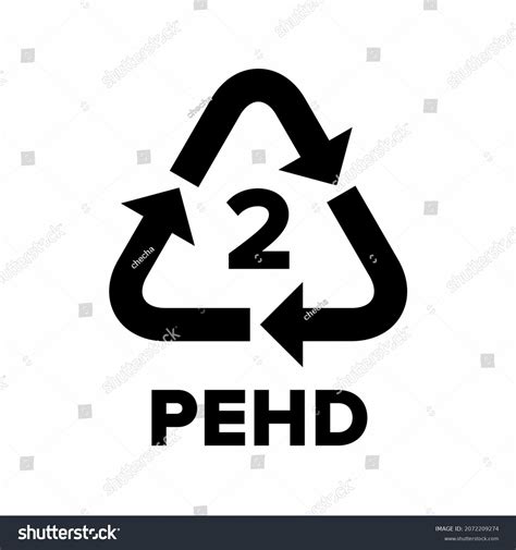 포장에 적용된 플라스틱 재활용 코드입니다래스터 기호 스톡 일러스트 2072209274 Shutterstock