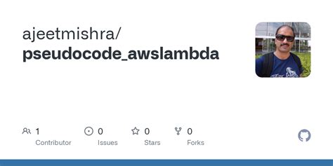 Github Ajeetmishrapseudocodeawslambda