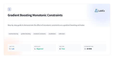 Gradient Boosting Monotonic Constraints Labex