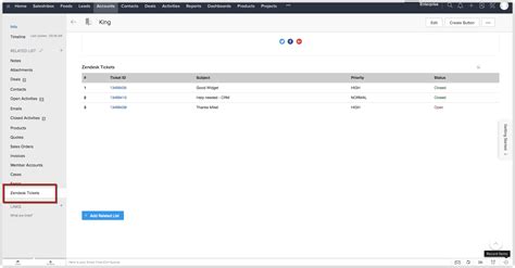 Trabalhar Com Widgets Ajuda On Line Zoho Crm