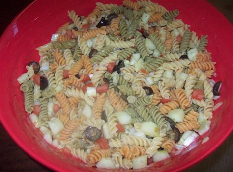 Rainbow Rotini Pasta Salad Recipe Just A Pinch Recipes