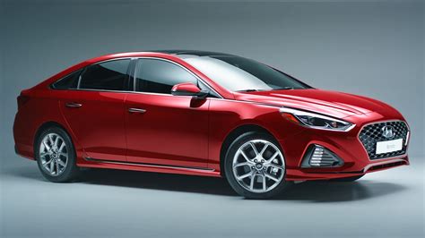 Exterior Of The 2018 Hyundai Sonata In Fiery Red
