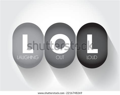 Lol Laughing Out Loud Initialism Laughing Stock Vector Royalty Free 2216748269 Shutterstock