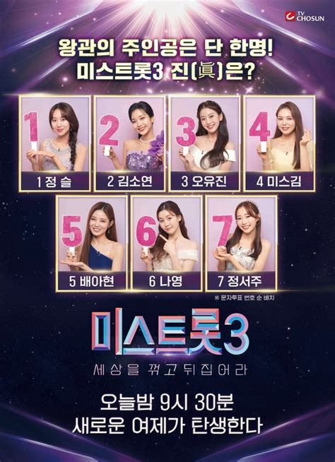 미스트롯3 최종회 오유진→정서주 Top7 영예의 진선미는 누구