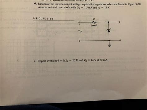 Solved E Tn Ccagat U 6 Determine The Minimum Input Voltage