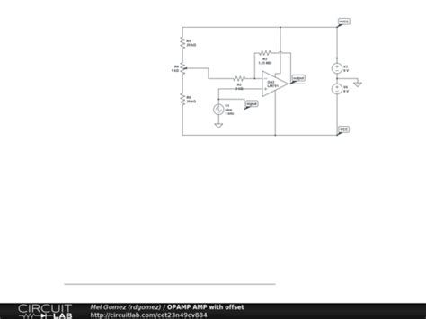 OPAMP With Offset CircuitLab