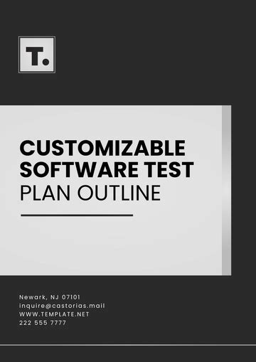 Free Professional Software Testing Plan Document Template To Edit Online