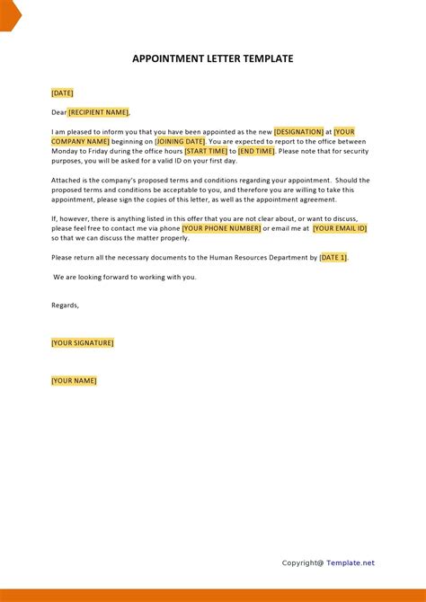 30 Professional Appointment Letter Samples For Any Job Letter Of