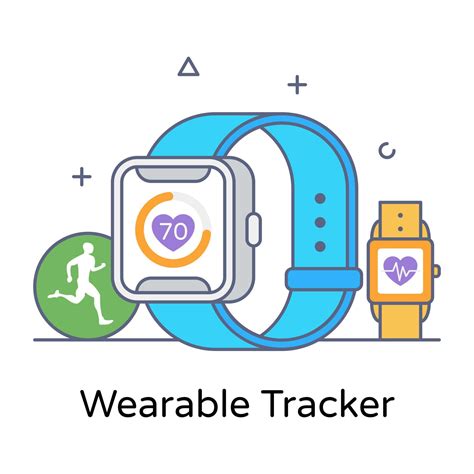 Wearable Tracker Flat Outline Editable Vector 6095369 Vector Art At Vecteezy