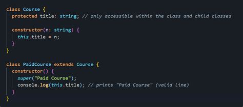 Classes In Typescript