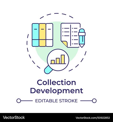 Collection Development Multi Color Concept Icon Vector Image