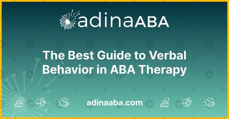 The Best Guide To Verbal Behavior In Aba Therapy