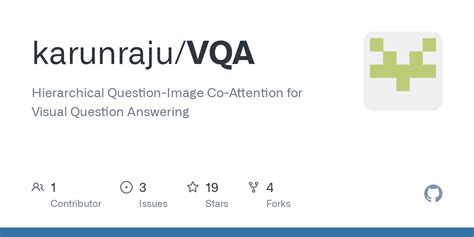 Github Karunraju Vqa Hierarchical Question Image Co Attention For Visual Question Answering