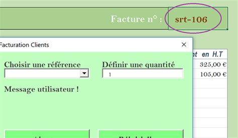 Numérotation Automatisée De Factures Excel En Vba