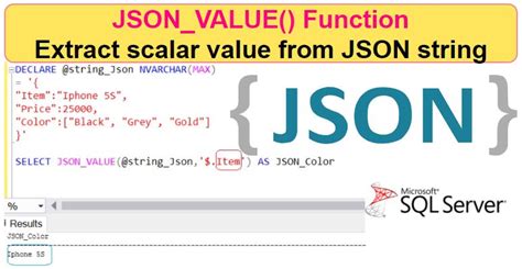 Sql Jsonvalue Function Sqlskull