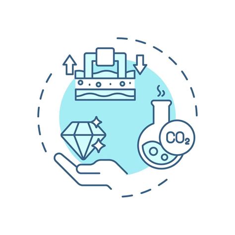 Chemical Sequestration Soft Blue Concept Icon Carbon Capture