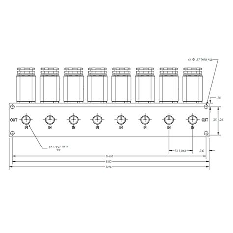 B2400 604 8 DB AIRman Manifold 8 Port W Solenoids Dsuban Spring
