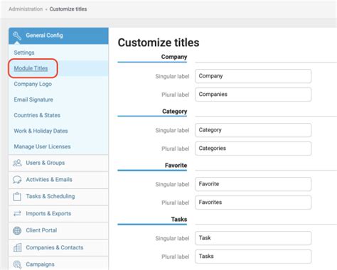 modules settings and configuration guide accelo