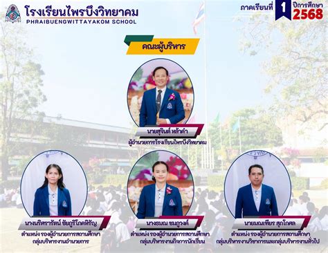 ไพรบึงวิทยาคม 📮คณะผู้บริหาร โรงเรียนไพรบึงวิทยาคม Facebook