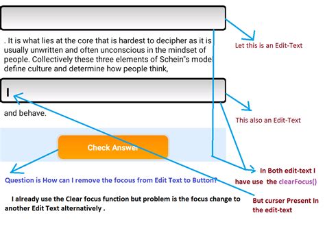 android how to remove focus of all edit text by clicking a button
