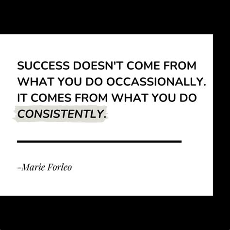 Achieving Success Through Consistency