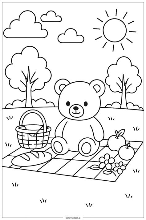 그리즐리 베어 색칠 페이지