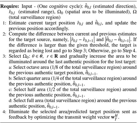 Algorithm 2 Proposed Illumination Area Selection Algorithm To Recover